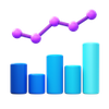 Combo Chart icon in 3D Fluency Style