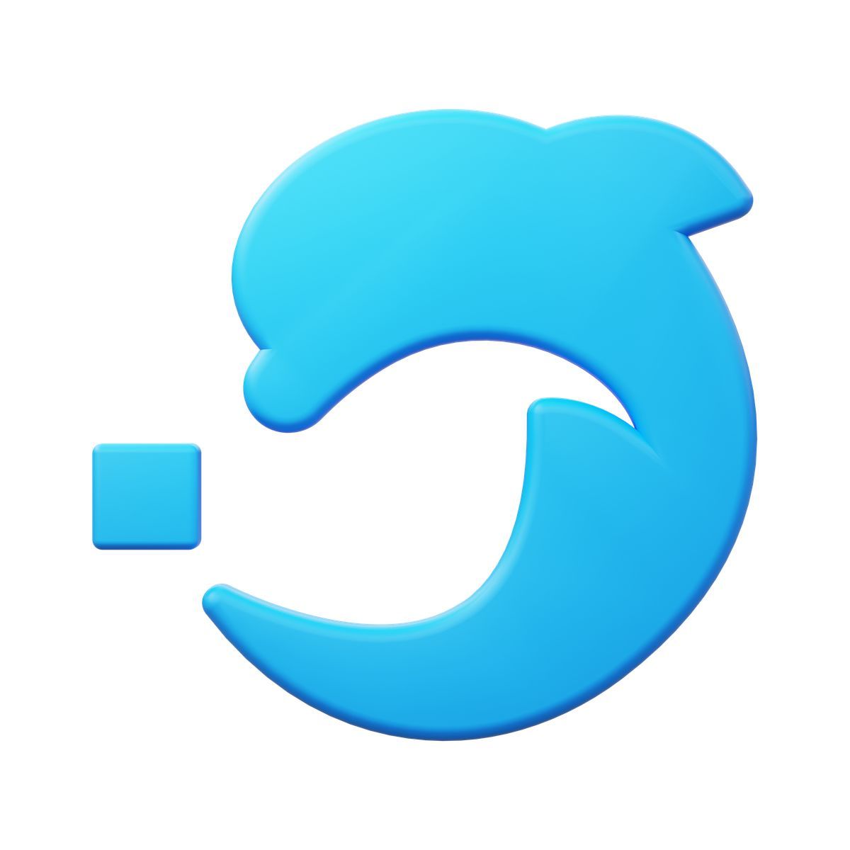 DeepAI Logo icon in 3D Fluency Style