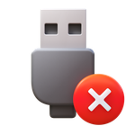 USB Disconnected icon in 3D Fluency Style