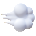 Dashing Away icon in 3D Fluency Style