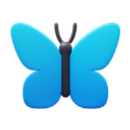 Butterfly icon in iOS Glyph Style