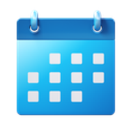 Calendar icon in Windows 10 Style