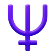 Neptune Symbol icon in Arcade Style