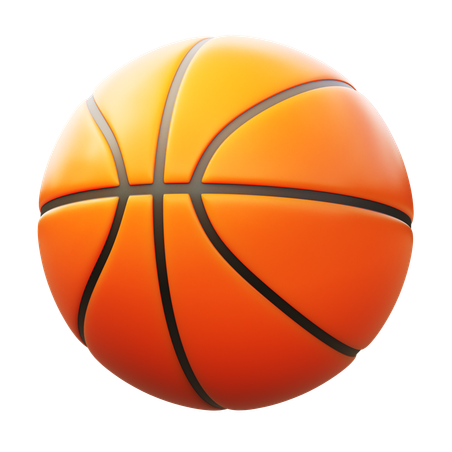 Basketball icon in 3D Fluency Style