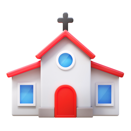 Church icon in 3D Fluency Style