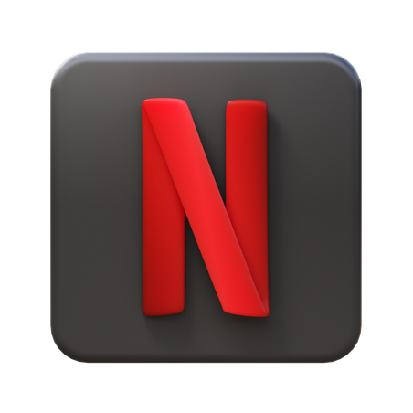 Netflix Desktop App icon in 3D Fluency Style