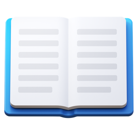 Open Book icon in 3D Fluency Style
