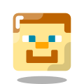 Minecraft Main Character icon in Arcade Style