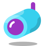 Bullet Camera icon in Arcade Style