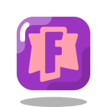 Fortnite icon in Arcade Style