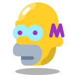 Homer Simpson icon in Arcade Style