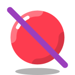 No Record icon in Arcade Style
