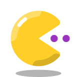 Pacman icon in Arcade Style