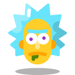 Rick Sanchez icon in Arcade Style