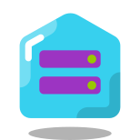 Root Server icon in Arcade Style