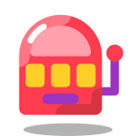 Slot Machine icon in Arcade Style