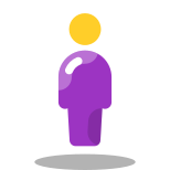 Standing Man icon in Arcade Style