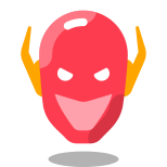 The Flash Head icon in Arcade Style