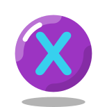 Xbox X icon in Arcade Style