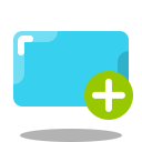 Add Row icon in Cute Outline Style