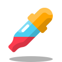Color Dropper icon in Ice Cream Style