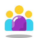 Conference icon in Cute Outline Style