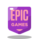 Epic Games icon in Gradient Line Style
