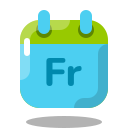 Friday icon in Cute Color Style
