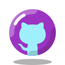 GitHub icon in Cute Color Style