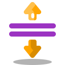 Split Vertical icon in Ice Cream Style