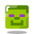 Minecraft Zombie icon in Arcade Style