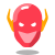 The Flash Head icon in Arcade Style