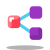 Tree Structure icon in Arcade Style