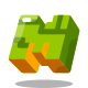 Minecraft Logo icon in Arcade Style