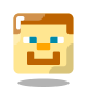 Minecraft Main Character icon in Arcade Style
