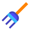 Pitchfork icon in Ice Cream Style