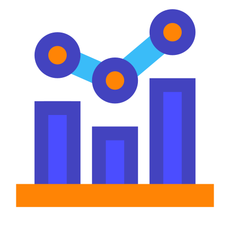 Combo Chart icon in Avantgarde Style