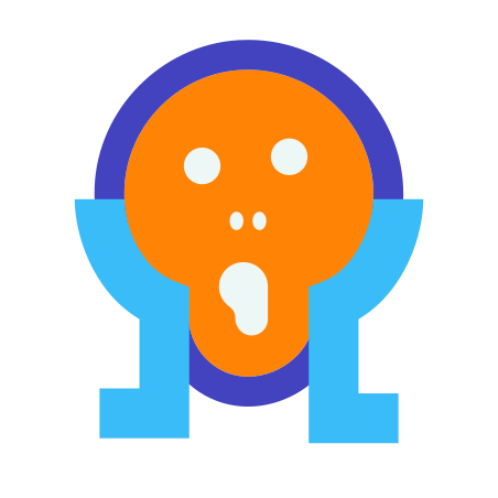 Edvard Munch icon in Avantgarde Style