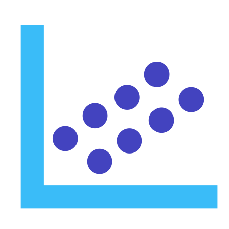 Scatter Plot icon in Avantgarde Style