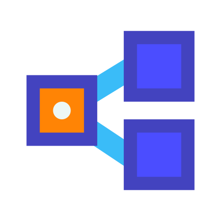 Tree Structure icon in Avantgarde Style