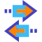 Sorting Arrows Horizontal icon in Avantgarde Style