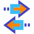 Sorting Arrows Horizontal icon in Avantgarde Style