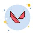 Valorant icon in Bubbles Style