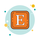 Etsy icon in Bubbles Style