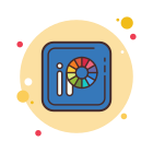 Ibis Paint X icon in Bubbles Style