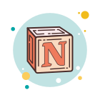 Notion icon in Bubbles Style