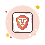 Brave Web Browser icon in Bubbles Style