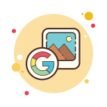 Google Images icon in Bubbles Style