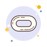 Oculus icon in Bubbles Style