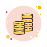 Sales Performance icon in Bubbles Style